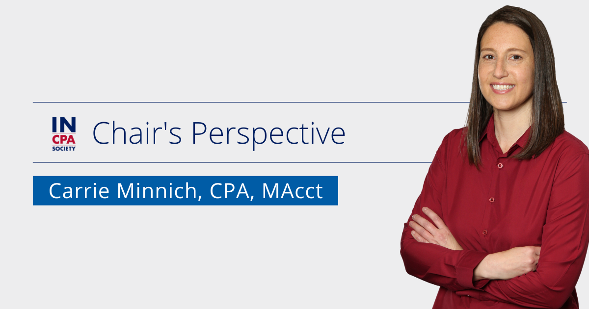 Chair's Perspective: Carrie Minnich, CPA, MAcct