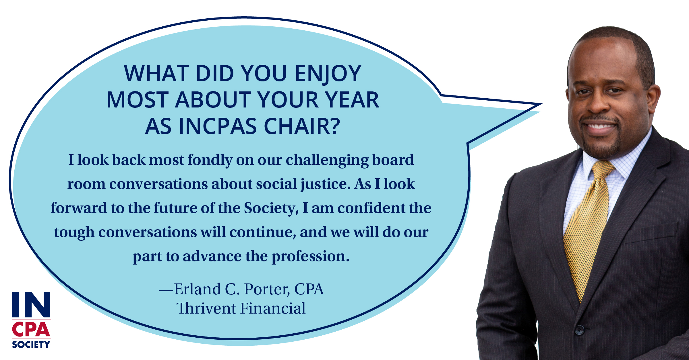 Chair's Perspective: Erland Porter, CPA Chair's Perspective: Erland Porter, CPA
