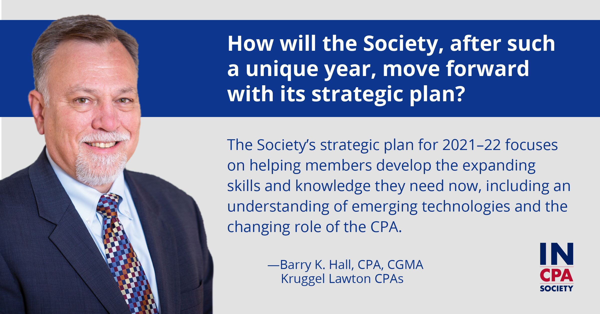 Chair's Perspective: Barry Hall, CPA, CGMA Chair's Perspective: Barry Hall, CPA, CGMA